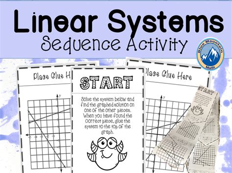 Linear Systems Sequence Activity Teaching Resources