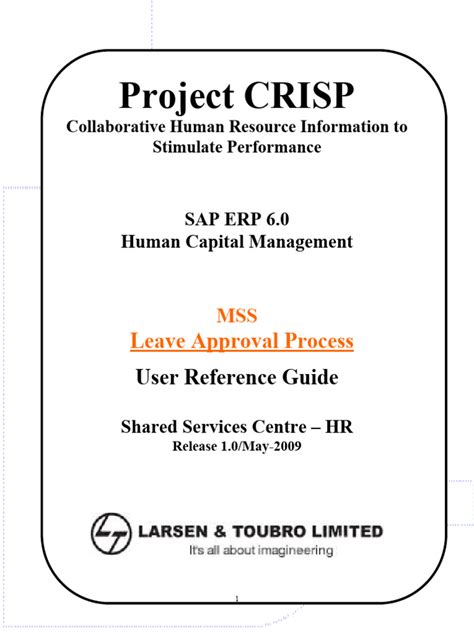 Mss Leave Approval Is User Manual Pdf Business Information
