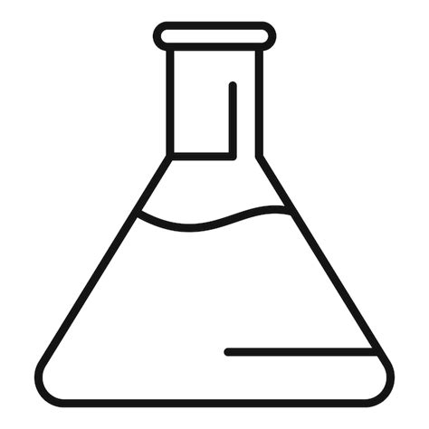Premium Vector Conical Flask Containing Liquid For Scientific Experiment