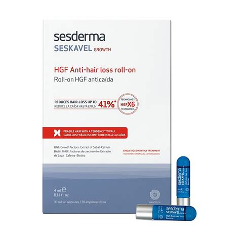 Ампулы Sesderma Seskavel HGF Anti-Hair Loss Roll-On против выпадения ...