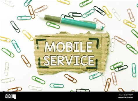 Handwriting Text Mobile Service Concept Meaning Radio Communication