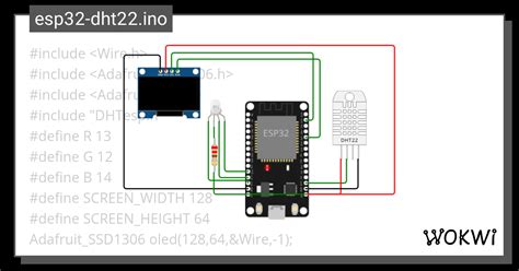 1120404電子三甲06陳韋綸第四次作業單晶片微處理機實習重修 Esp32溫濕度感測器 Wokwi Esp32 Stm32