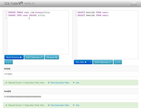 Mysql What Does The 3 Mean In The Select Hex Output Of Binary16