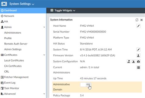Adding Online Fortigates To Fortimanager 5 4 1 Adoms Fortimanager 5 4 0 Fortinet Document