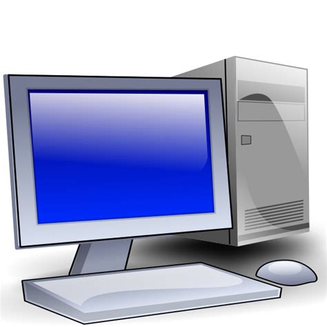 Old Style Computer Vector Illustration Free SVG