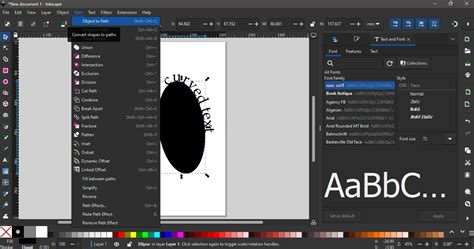 How To Curve Text In Inkscape Using Text On Path
