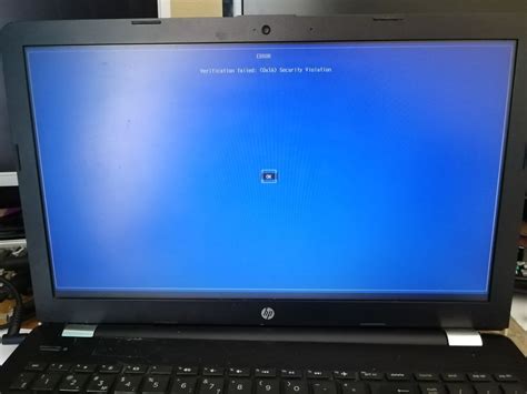 verification failed 0x1a security violation