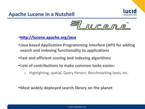 ppt introduction to open source search with apache lucene and solr
