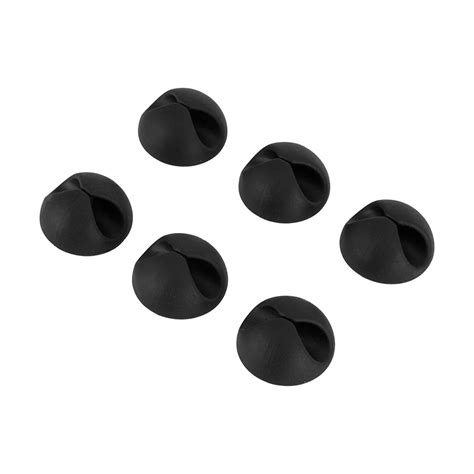 16 Pack Cable Tidy Black Kmart