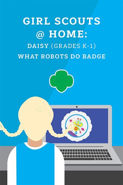 girl scouts home daisy what robots do badge in 2020 girl scouts