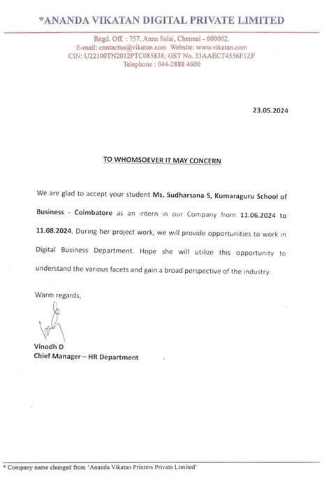 Sudharsana S On Linkedin Vikatan Digitalmarketing Mba Marketing Internship