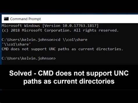 Unc Paths Unsupported Exploring Cmd S Limitations As Current Directories