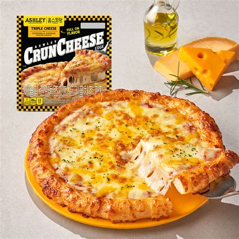 [ashley] Crunch Cheese Edge Triple Cheese Pizza 385g 애슐리 크런치즈엣지 트리플치