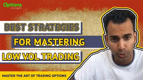 The Best Options Strategies For Mastering Low Volatility Trading YouTube