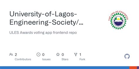 Github University Of Lagos Engineering Societyvoting Site Frontend Ules Awards Voting App