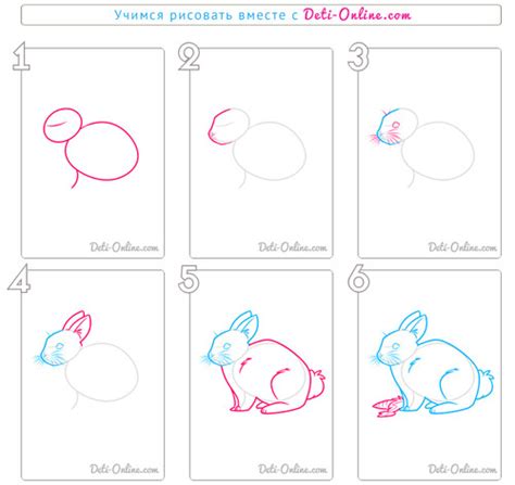 Как нарисовать кролика легко и красиво