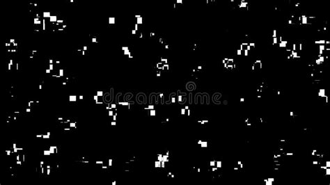 Random Pixel Noise On Black Background Creating Abstract Digital Texture Stock Video Video Of
