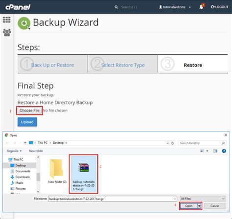 How To Backup And Restore Home Directory In Cpanel Server