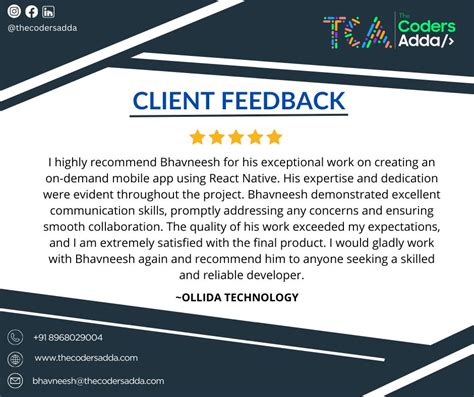 The Coders Adda On Linkedin Success Happyclients Successtory Web