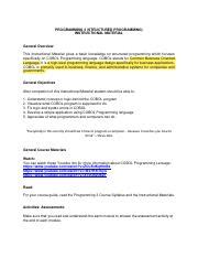 Mastering Cobol Programming Structured Programming Essentials Course Hero