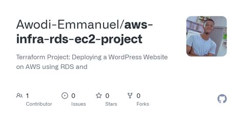 Github Awodi Emmanuelaws Infra Rds Ec2 Project Terraform Project
