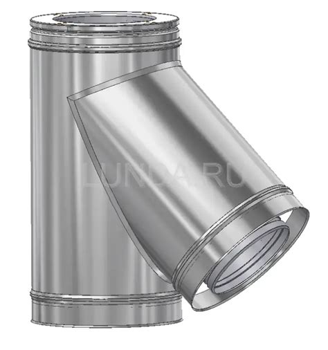 Тройник 45° ICS ECO, Schiedel | Lunda - котельное оборудование