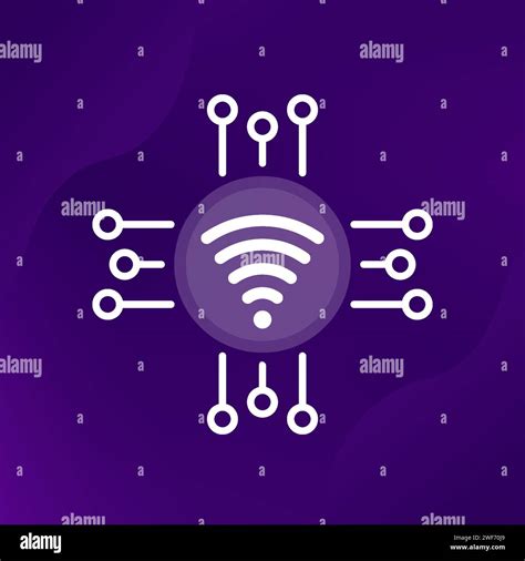Wi Fi Connection Icon Fast Wi Fi Network Vector Stock Vector Image