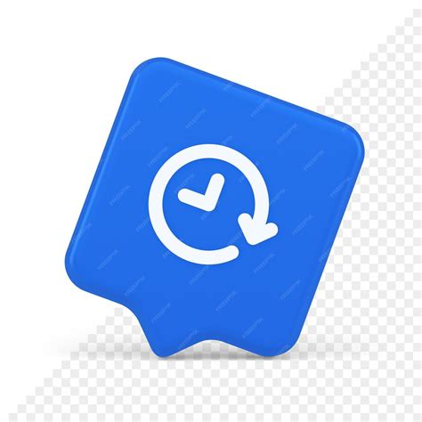 Premium Psd Clock In Circle Arrow Button Time Countdown Deadline Chronometer 3d Realistic