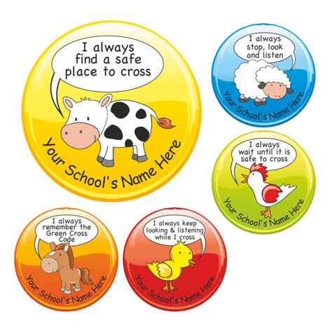 Green Cross Code Stickers For Teachers