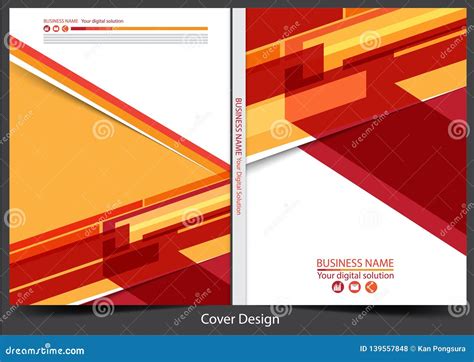 Annual Report Cover Background Design Stock Vector Illustration Of
