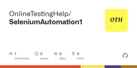 Github Onlinetestinghelpseleniumautomation1