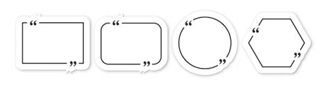 Premium Vector Set Of Quote Box Frame Quote Box Icon Texting Quote Boxes