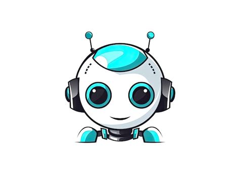 Premium Photo Robot Chatbot Ai Bot Cartoon Logo Badge Design Symbol