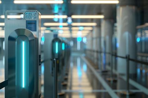 Premium Photo Biometric Scanning For Airport Security