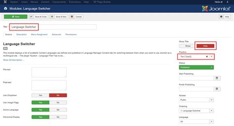 Joomla Language Switcher Two Menus Agritews