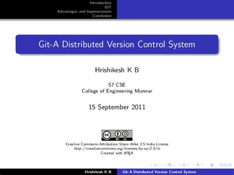 Git A Distributed Version Control System Speaker Deck