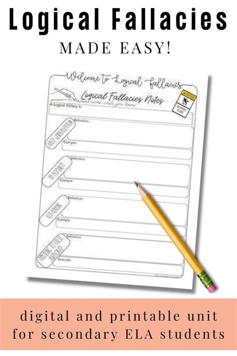 Logical Fallacies Made Easy Digital And Printable For Distance Learning Logical Fallacies