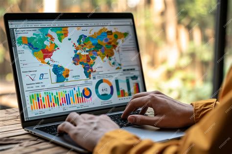 premium photo business data analysis graph finance management plan