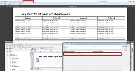 How To Configure Pdf Exporter To Make It Stretchable To The