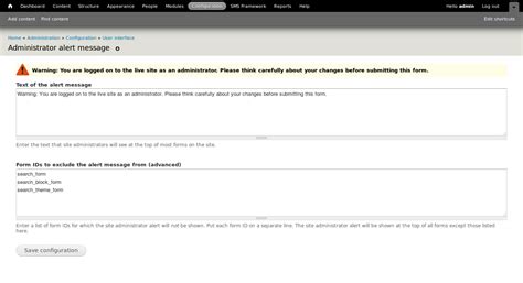Alert To Administrator Drupal Org