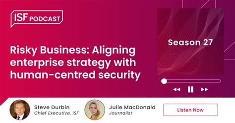 Information Security Forum On Linkedin Isfpodcast Cybersecurity Businessstrategy Riskmanagement