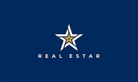 Um Fundo Azul Com Uma Estrela Branca Que Diz Real Est Vetor Premium