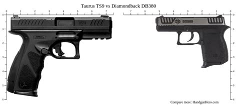 Taurus Ts9 Vs Diamondback Db380 Size Comparison Handgun Hero