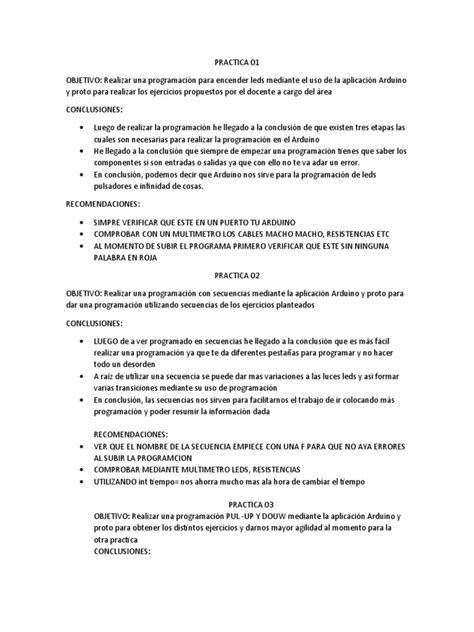 Practica 01 02 03 Pdf Diodo Emisor De Luz Ingenieria Eléctrica