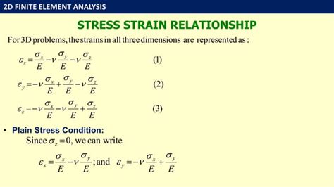 2d Finite Element Analysis Pptx Physics Science