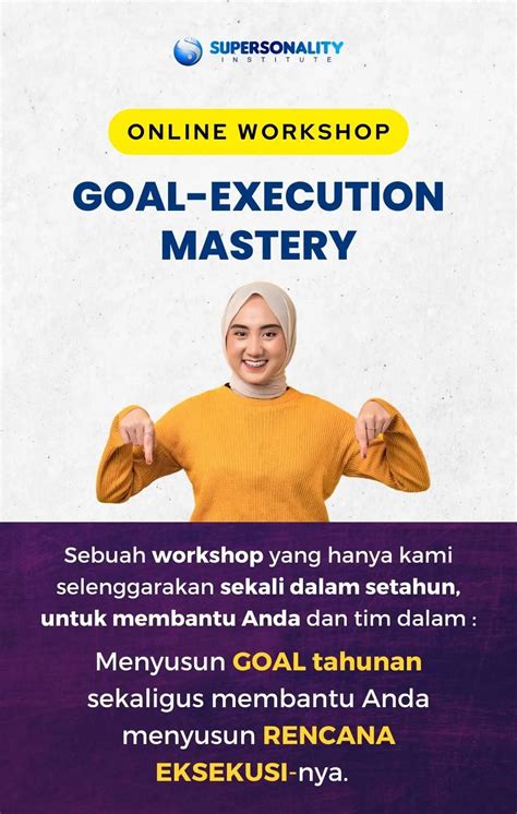 Goal Execution Mastery Membuat Goal Dan Rencana Eksekusi