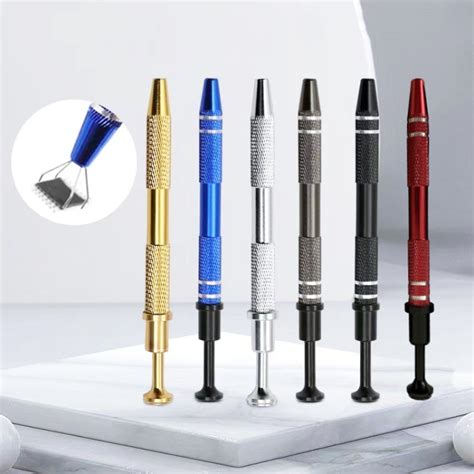 2pcs Ic 칩 피커 전자 부품 부품 피커 커패시터 Ic 그래버 클립 파란색