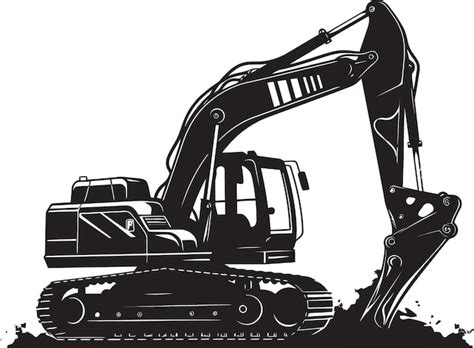 Premium Vector The Power Of Remote Control Excavators At A Distance