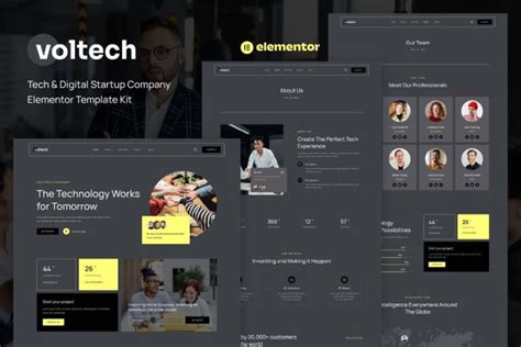 Voltech Tech And Digital Startup Company Elementor Template Kit