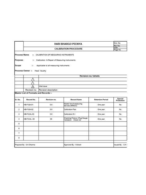 calib procedure pdf calibration science